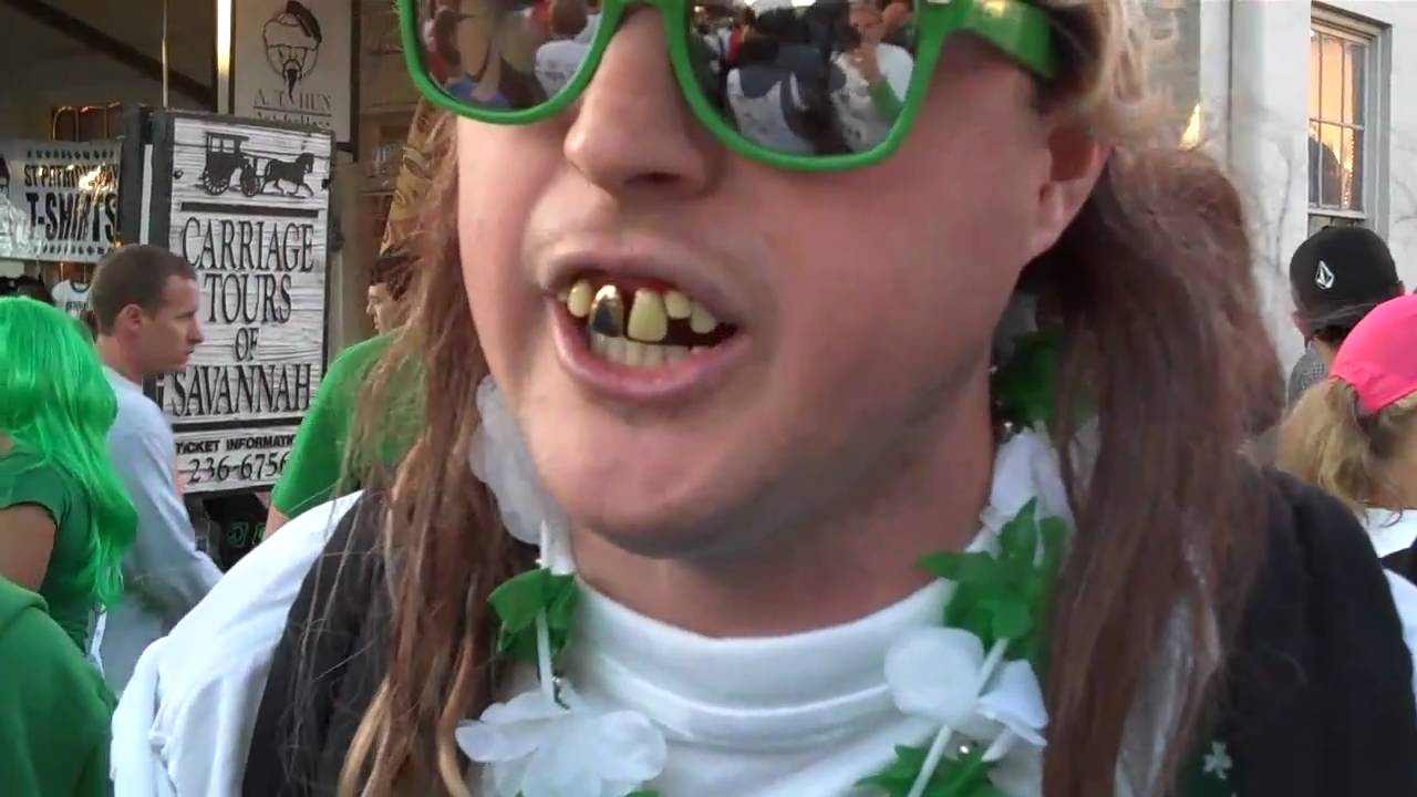 Squirrel the Redneck Florida Gator Fan in the Savannah 5K Shamrock Run ...