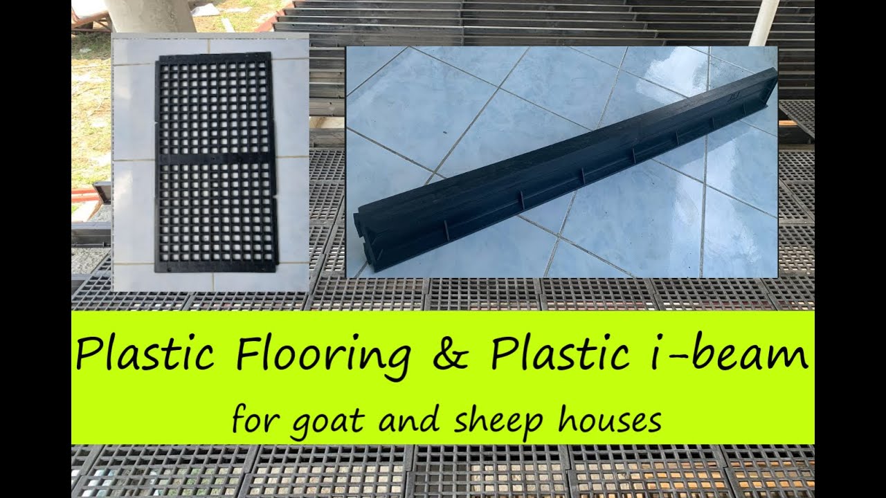 Plastic Flooring Assembly and Installation on Plastic i-beam - YouTube