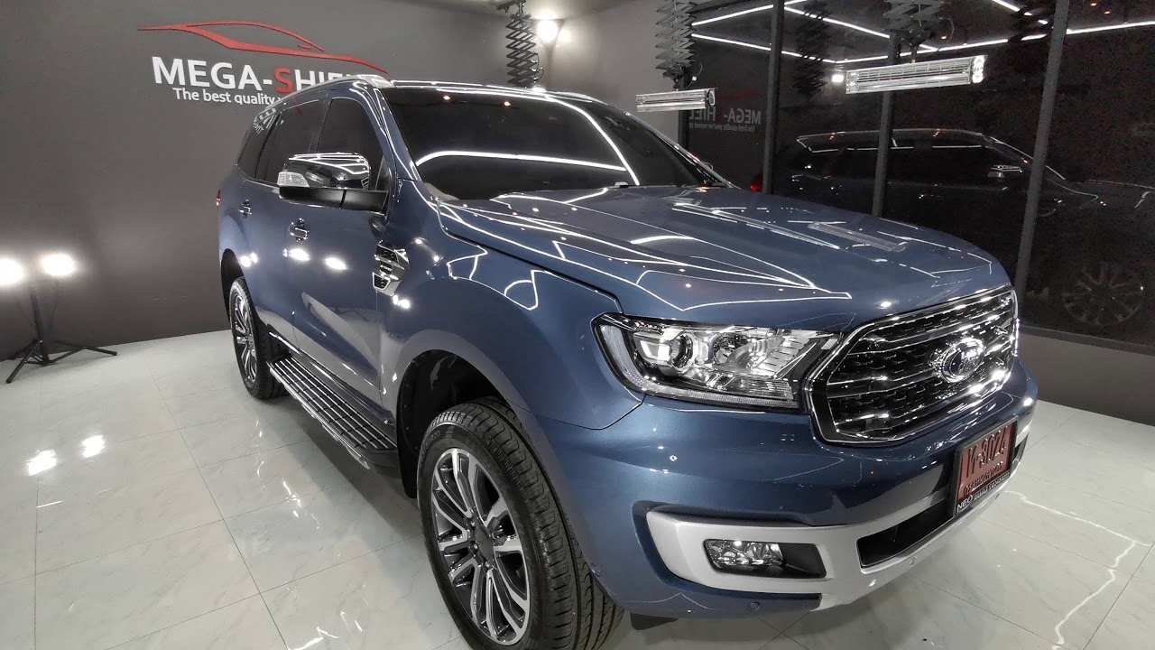รีวิว เคลือบแก้ว เคลือบเซรามิก FORD EVEREST BLUE REFLEX METALLIC สีฟ้า ...