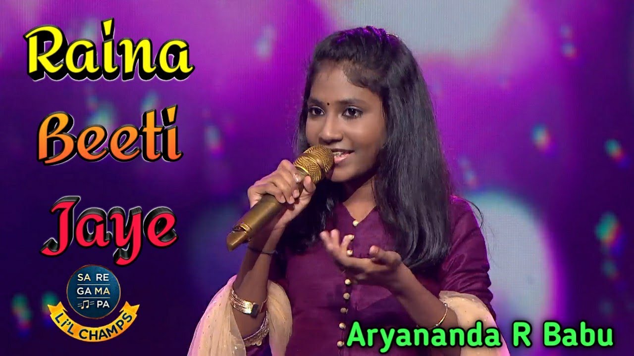 Raina Beeti Jaye Shyam Na Aaye - Aryananda R Babu - Latamangeskar ...