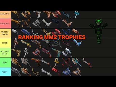 RANKING MM2 TROPHIES!!! - YouTube