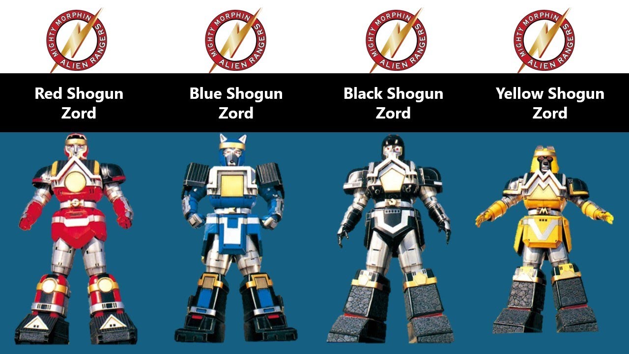 Might Morphin Power Rangers | All Zords | Season 1,2,3 | Alien Rangers ...