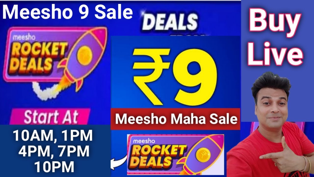 Meesho 9 rupees sale | meesho rocket deal live | meesho offer today ...
