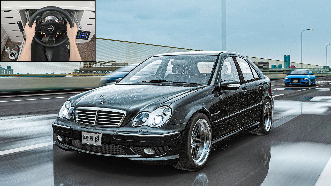 Mercedes Benz C32 AMG Street Racing Through Traffic - Assetto Corsa ...