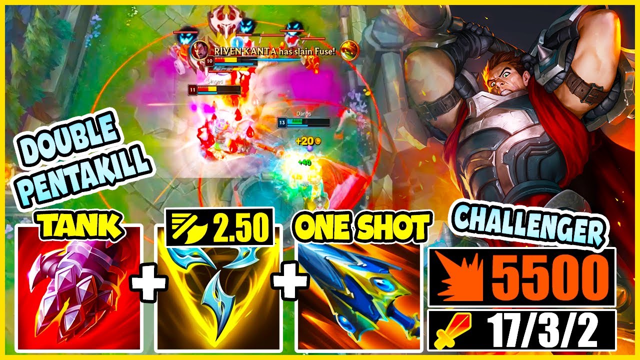 I BROKE DARIUS TOP ONE SHOT WITH THIS 6000 HP AD BUILD AND 1 TANK ITEM ...