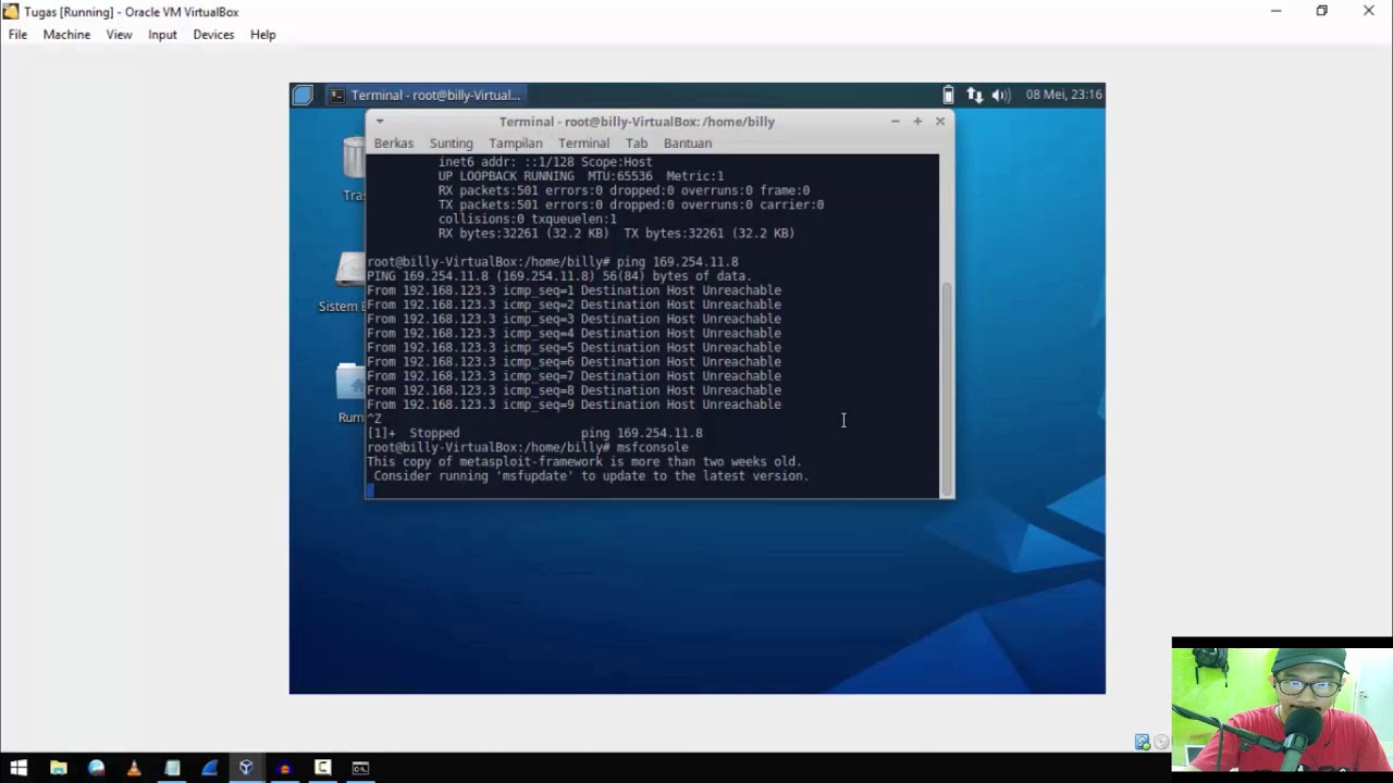 Analisis Serangan DDoS menggunakan VirtualBox & Wireshark - YouTube