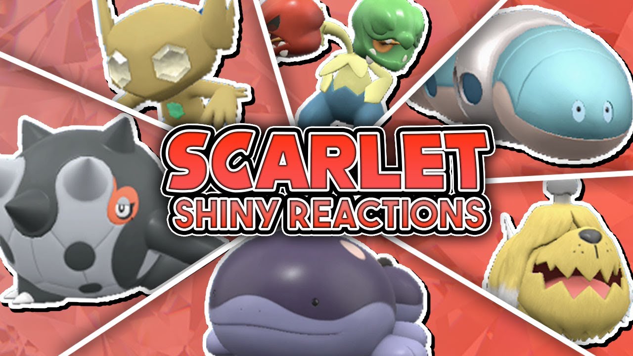 10 SHINY REACTIONS IN POKEMON SCARLET! - YouTube