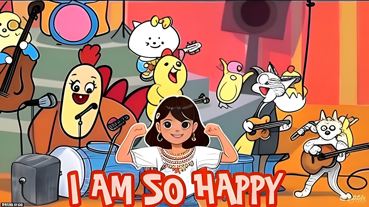 I'm So Happy | Fun Kids Dance and Sing Along Song | Clap, Jump, Swing ...