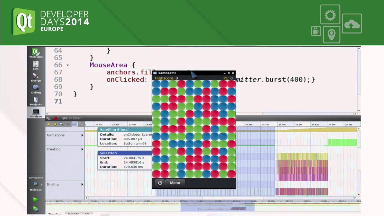 QtDD14 -Using the QML profiler - Ulf Hermann - YouTube