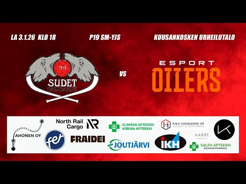P19 SM Sudet SB - Oilers NG, 3.1.2026 | Sudet Salibandy Kouvola
