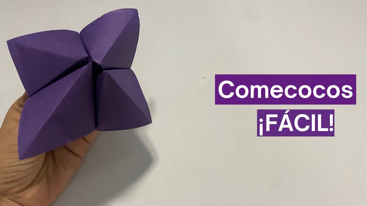 COMECOCOS DE PAPEL - ORIGAMI FÁCIL - YouTube