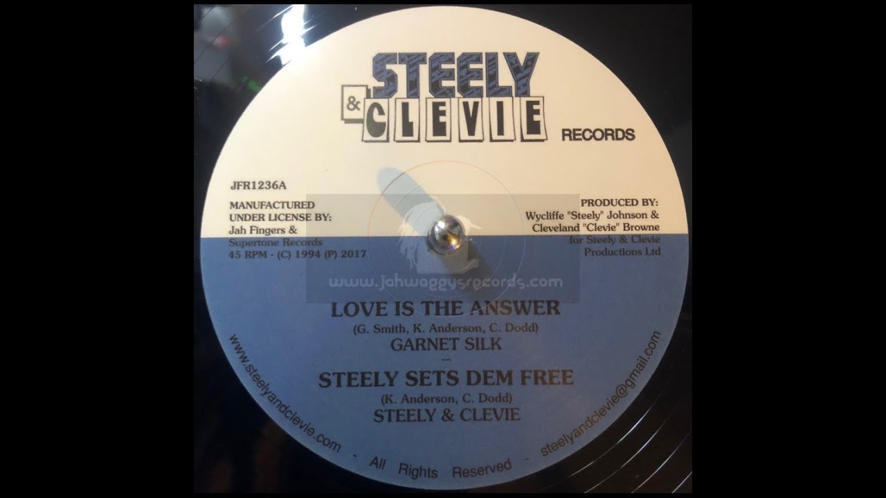 Steely & Clevie Records-Jah Fingers-12"-Love Is The Answer / Garnet ...