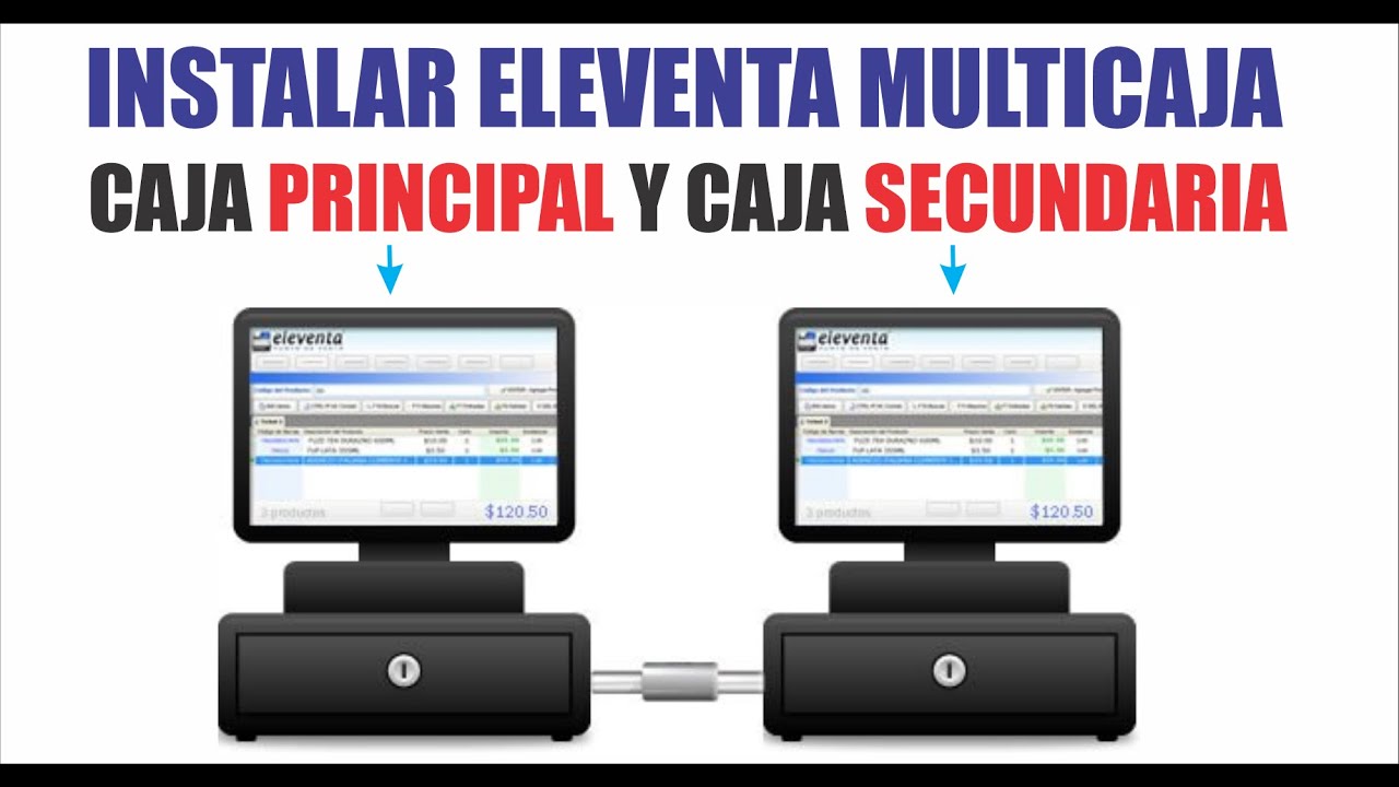Instalar eleventa multicaja en caja principal y caja secundaria - YouTube