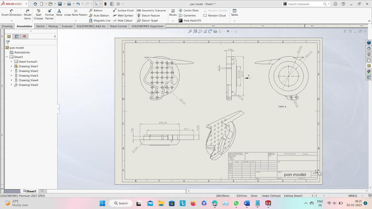 pan model drafting. #solidworks #solidworks3d #3ddesign #new #treanding ...