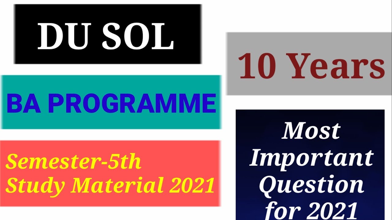 DU SOL Ba Programme 5th Semester 2021 Maths Study Material 10 Years du-sol-ba-programme-5th-semester-2021-maths-study-material-10-years