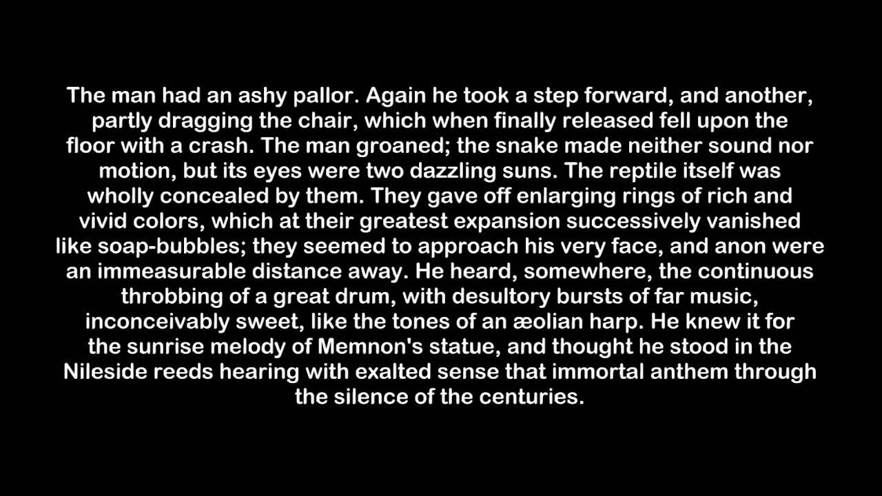 The Man and the Snake an Audio Book by Ambrose Bierce narrated by Mike ...