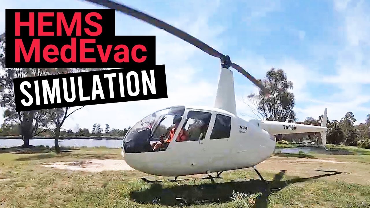 Live Medical Simulation: Helicopter Landing and Patient Transport - YouTube