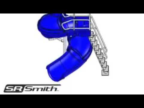 S.R.Smith Vortex Pool Slide Installation - YouTube