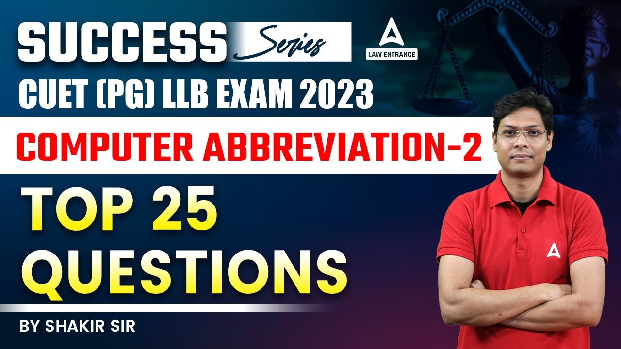 Computer Abbreviations Questions For CUET PG 2023 LLB #2 - YouTube