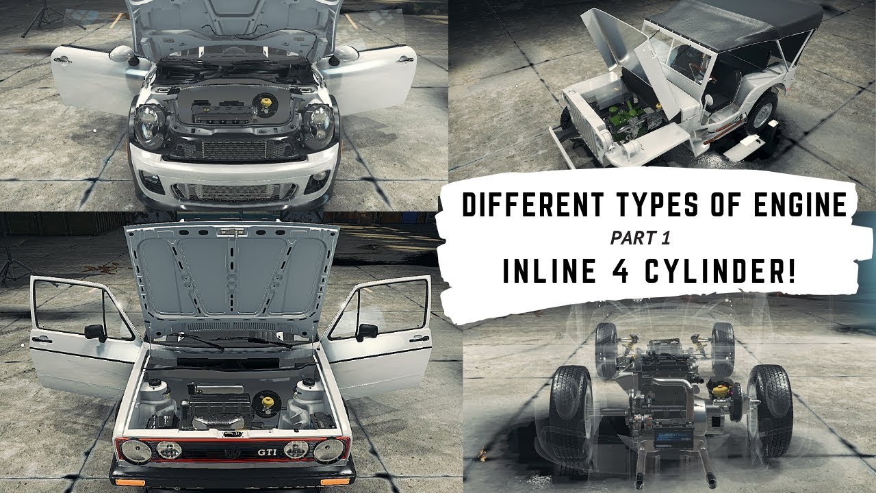 DIFFERENT TYPES OF INLINE 4 ENGINE | DIFFERENT LAYOUTS OF INLINE 4 ...