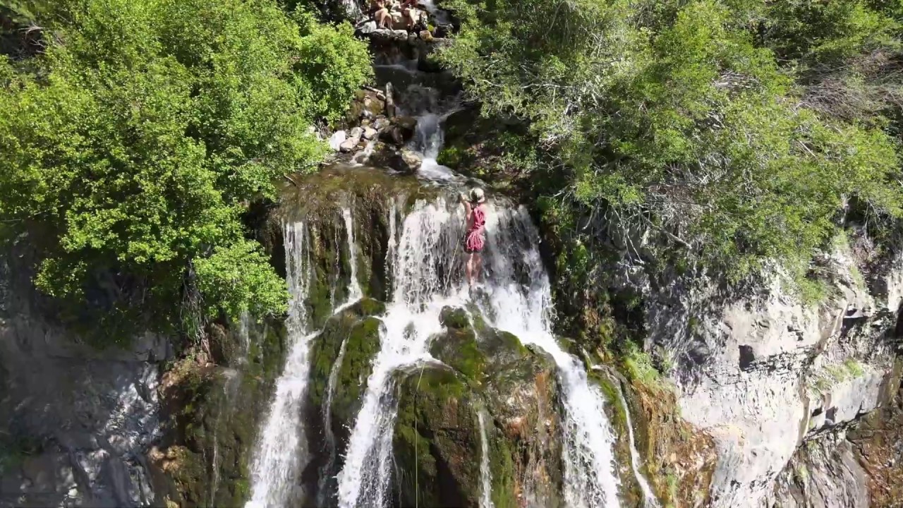 Strange Man On top of waterfall! - YouTube