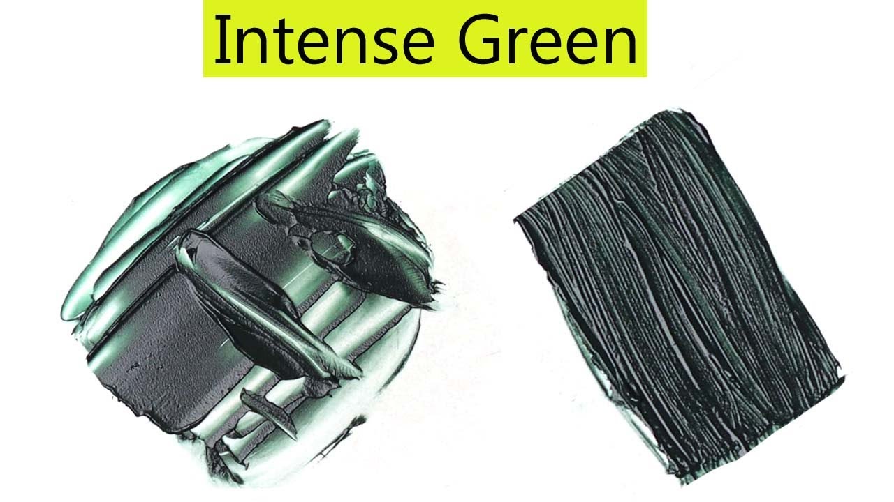 Intense Green Color - How To Make Intense Green Color - Color Mixing ...