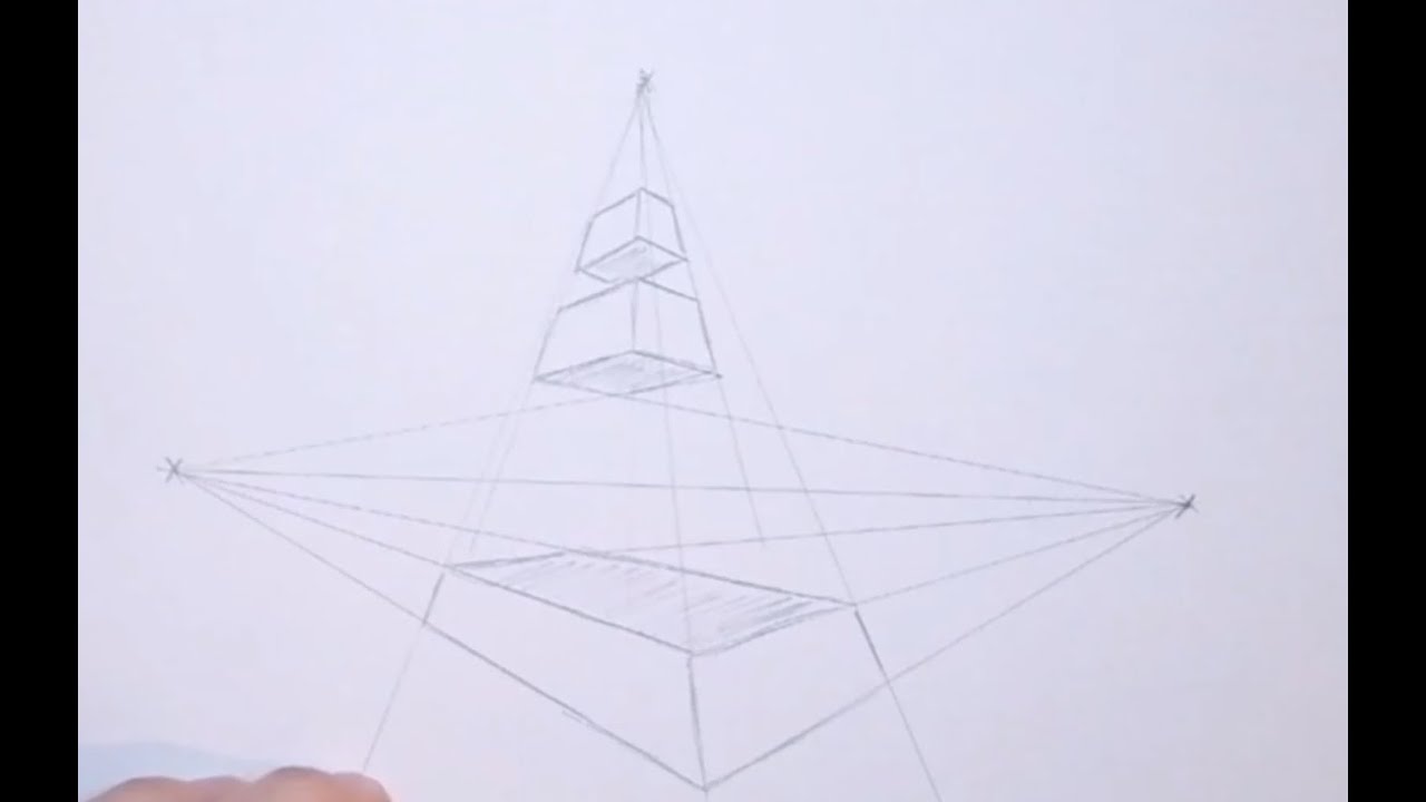 How to draw 3 point perspective - YouTube