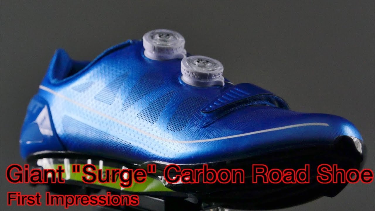 Giant "Surge" Carbon Road Shoe "First Impressions" - YouTube
