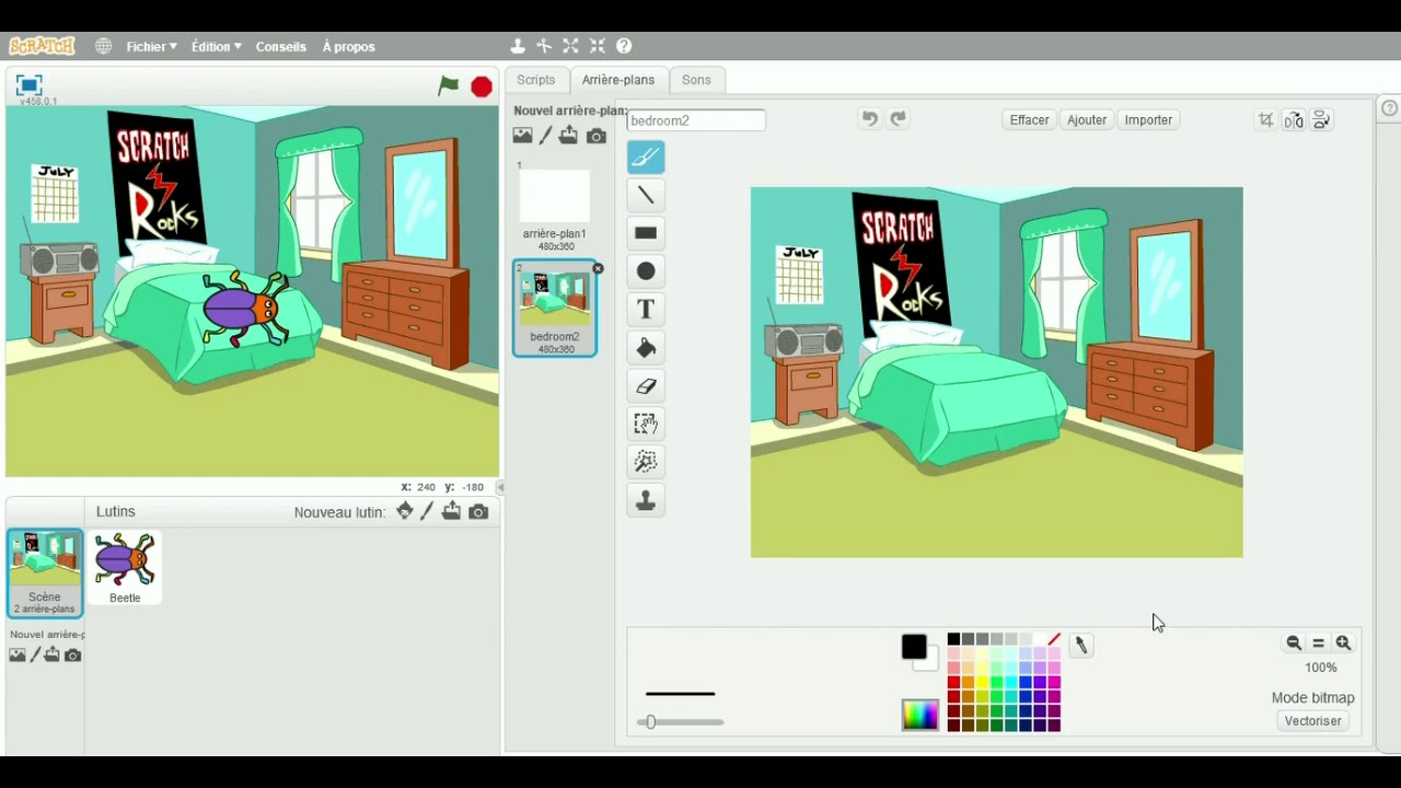 Comment créé un jeu sur scratch ép1-les mouvments du personnage - YouTube