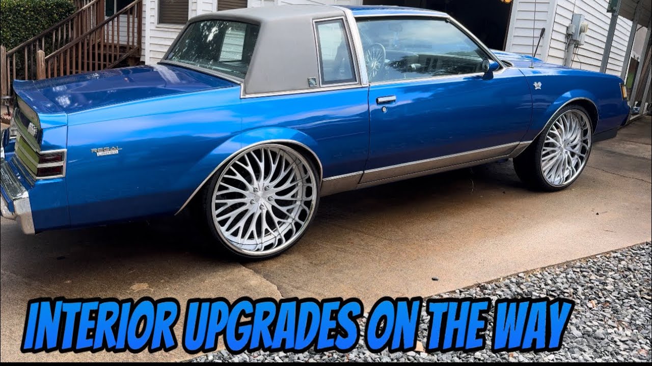 Breaking down the interior for upgrades on the 87 regal - YouTube