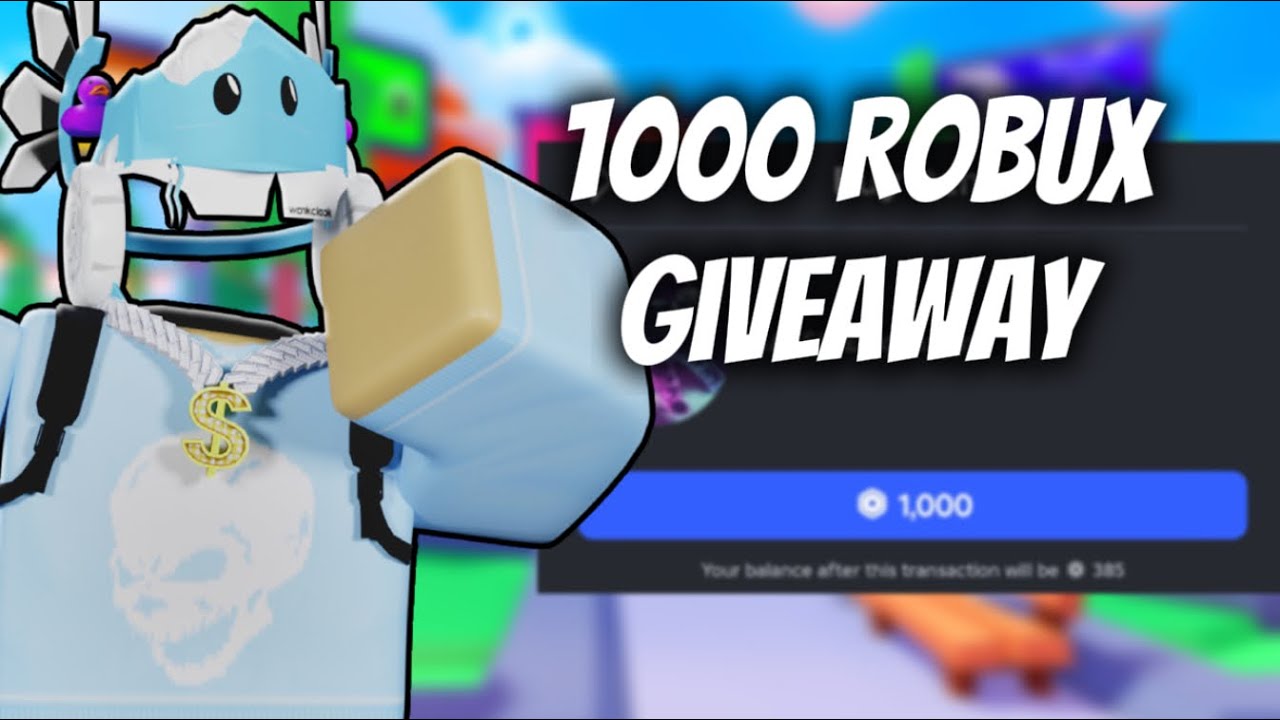 1000 Robux Giveaway. (Entry) - YouTube
