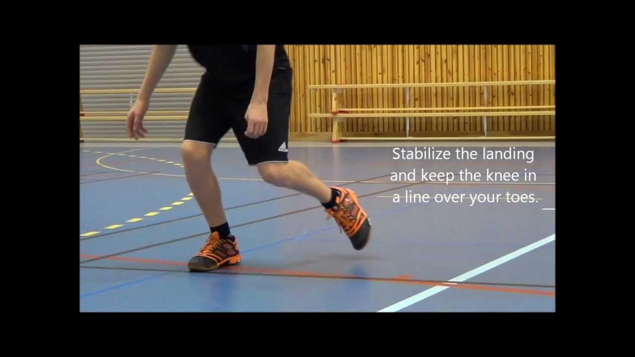 Single leg landing, inward rotation - YouTube