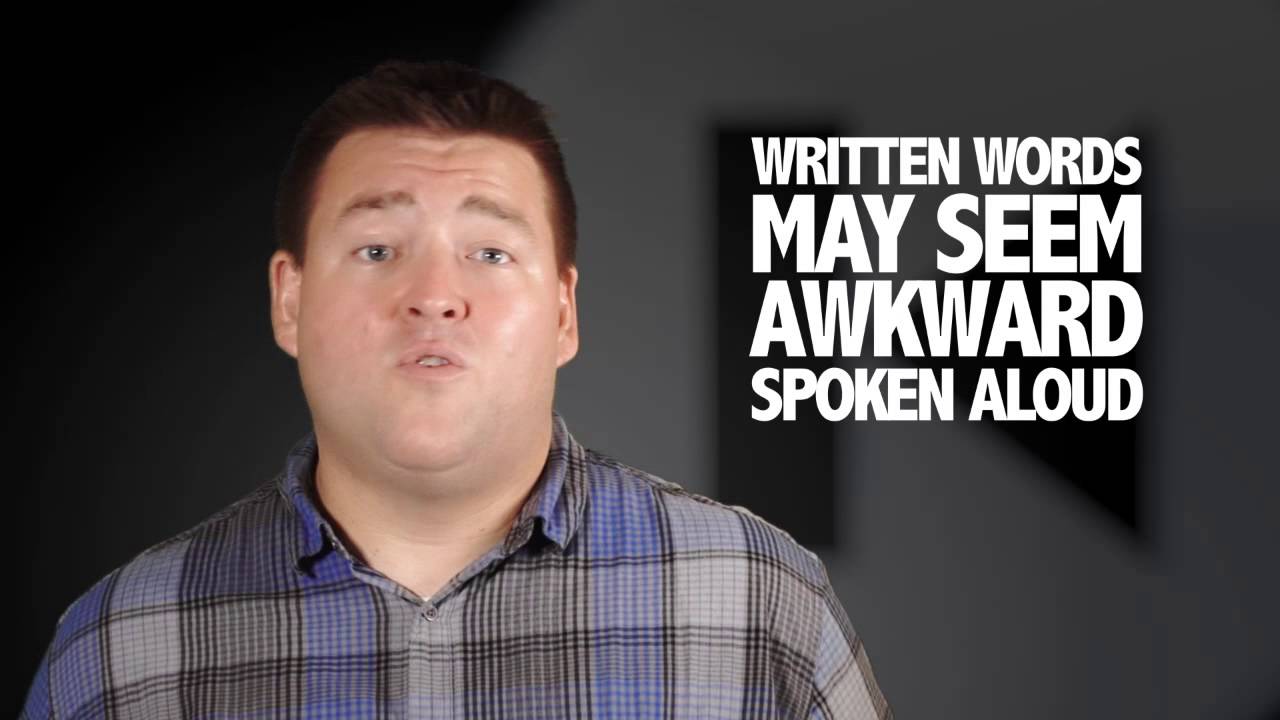 Video Blog: Read Your Scripts... OUT LOUD! - YouTube