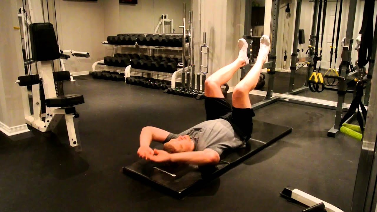 Core Exercises: Crossover Crunch (Levels 1-4) - Amrap Workout ...