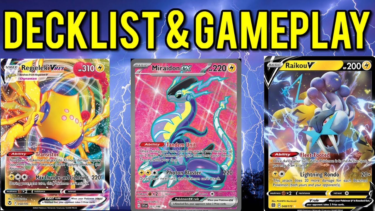 THIS MIRAIDON EX DECK IS INSANE! Decklist & Gameplay (Pokemon TCG ...