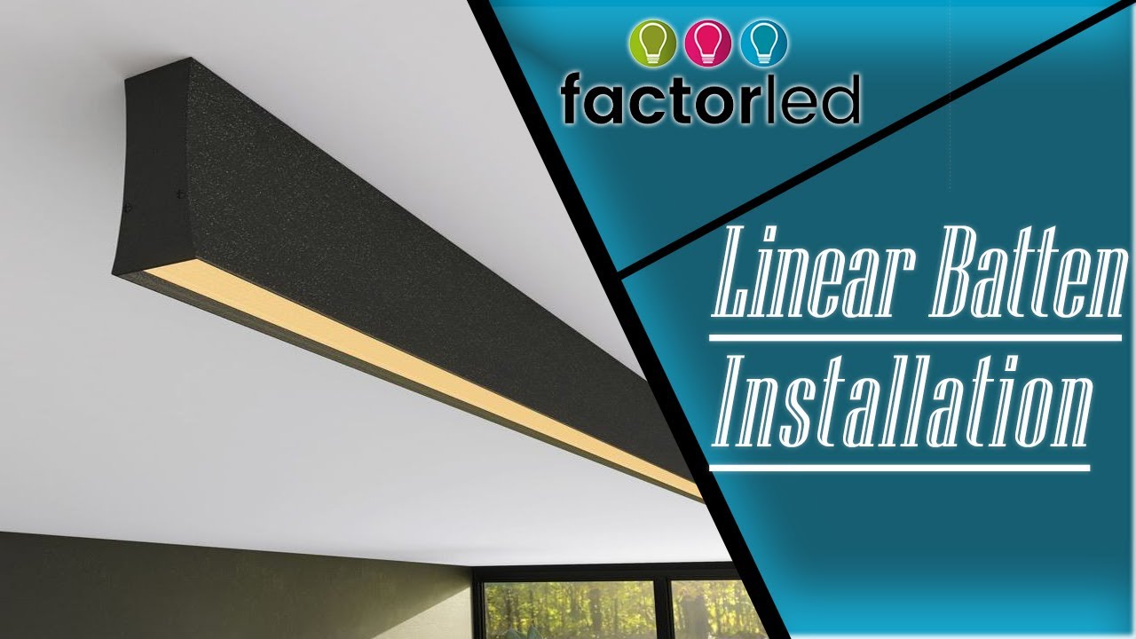 Led Linear Batten Installation Manual - Mounting Instructions - YouTube