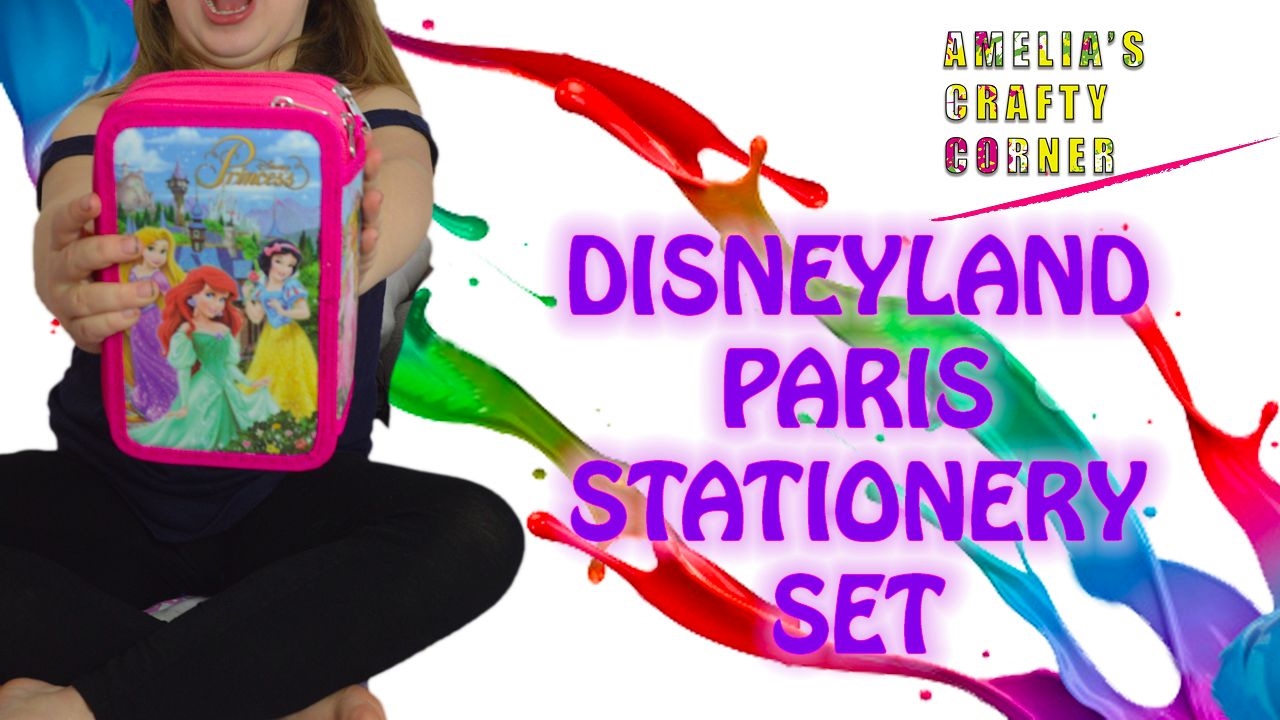 Disney Princess Stationery Set Unboxing | Disneyland Paris | Amelia's ...