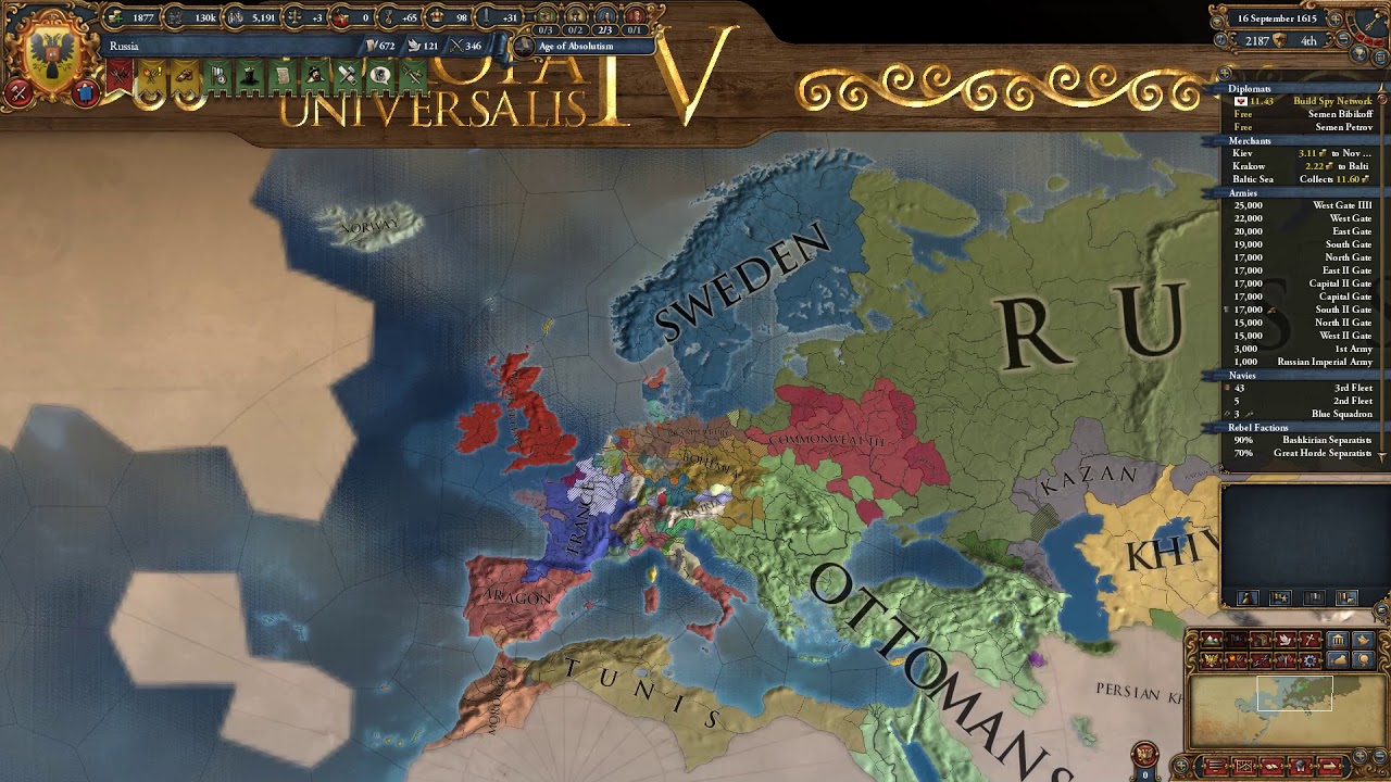 Europa Universalis IV :Third Rome Russia 33 - YouTube