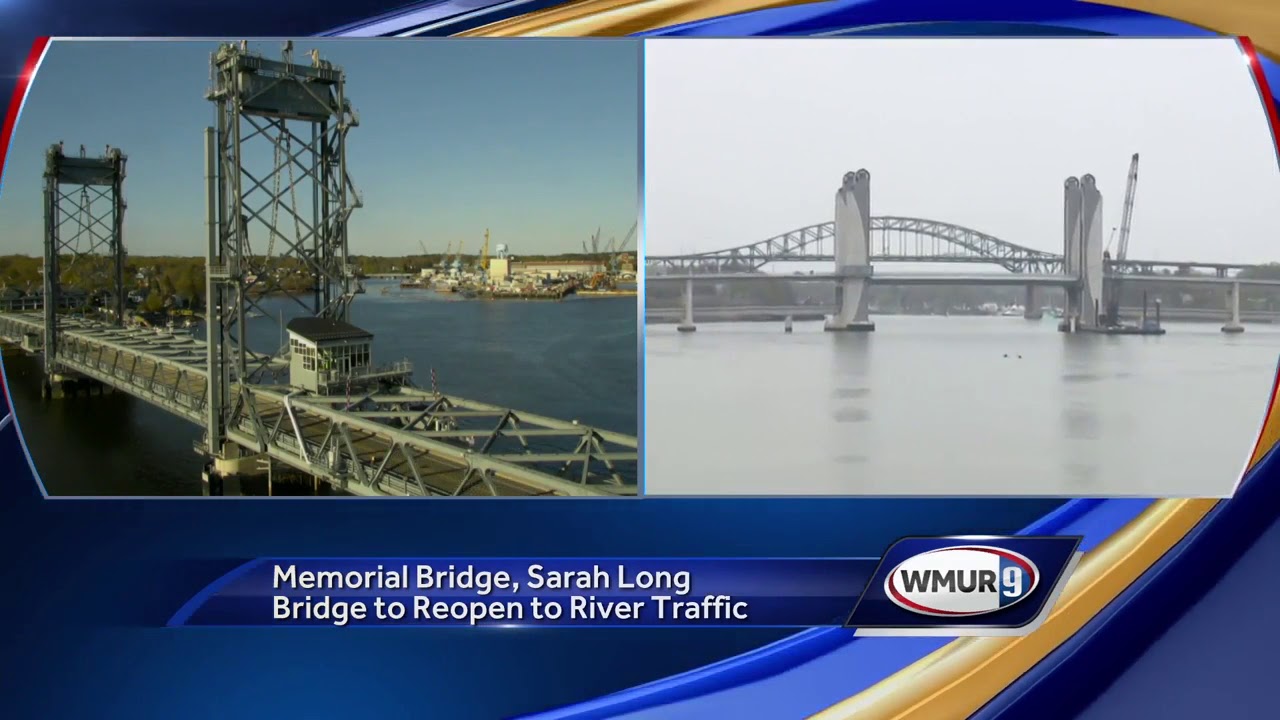 Memorial Bridge, Sarah Long Bridge to reopen to river traffic - YouTube