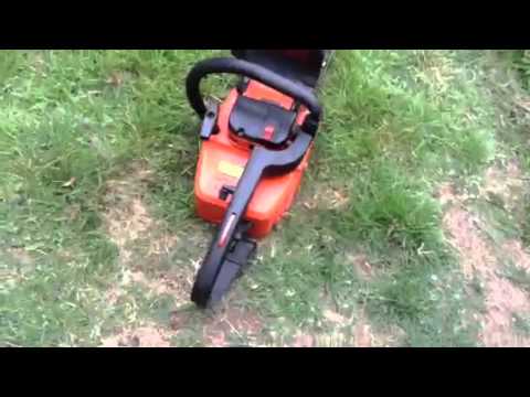 Stihl 010 AV idle and rev - YouTube