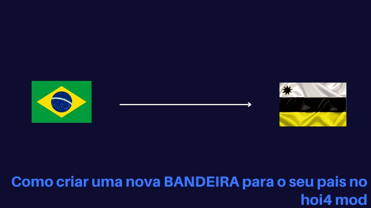 Aula 6 - Como criar uma nova BANDEIRA para o seu pais no hoi4 mod - YouTube