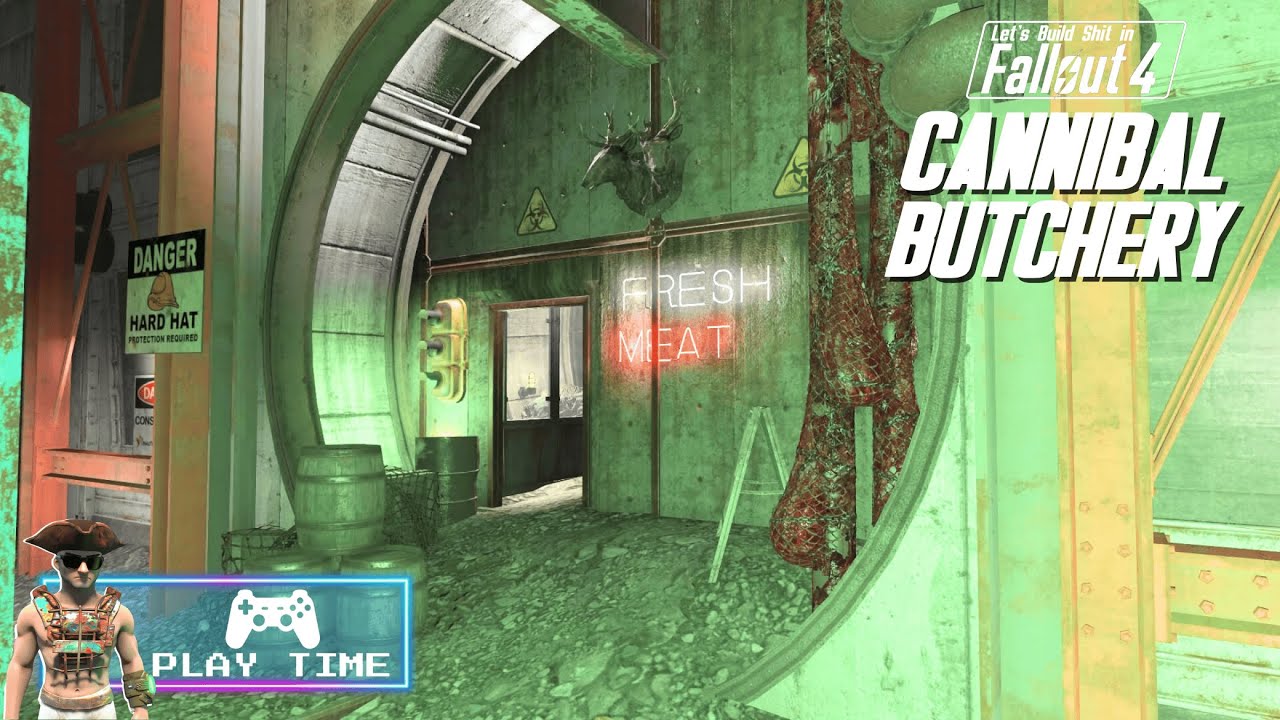 I built a cannibal butchery in Fallout 4! - YouTube