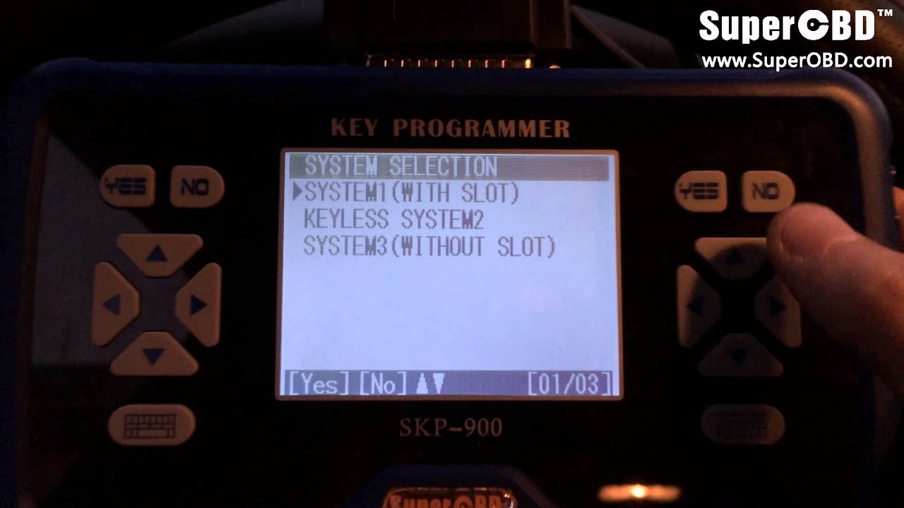 Program a KIA K5 smart key by using SKP-900 key programmer - YouTube