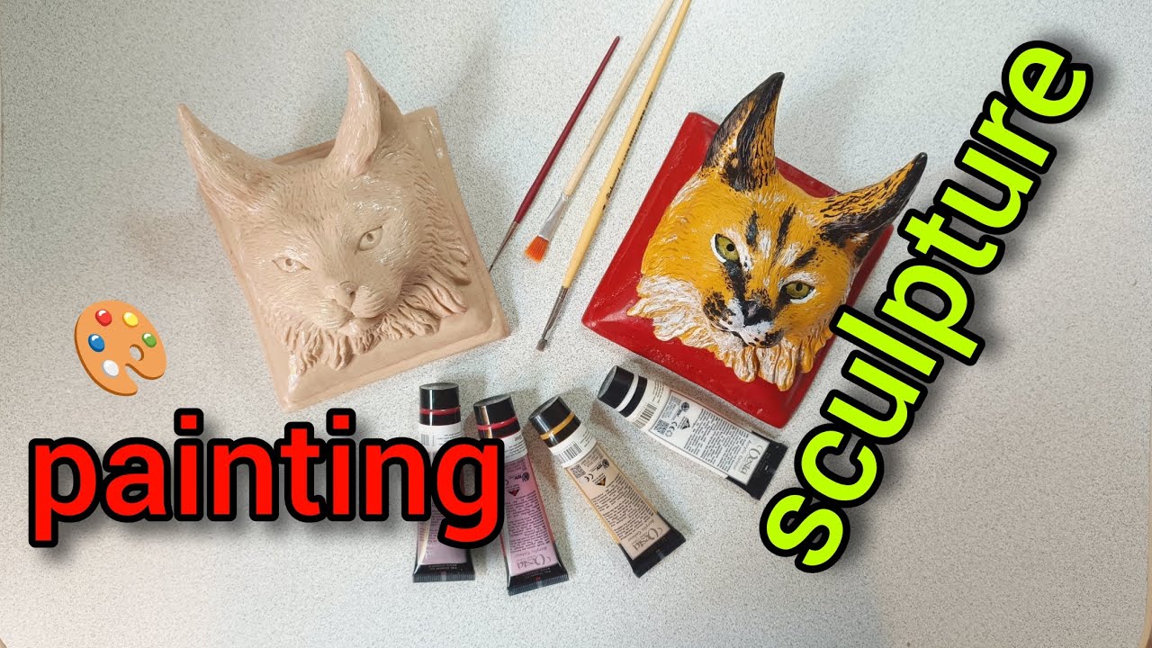 Painting polyester sculpture with acrylic paint - YouTube