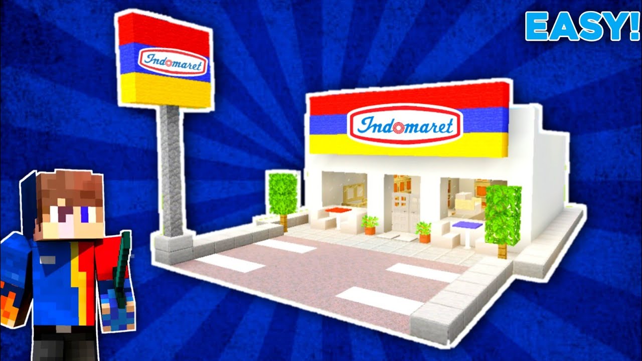 Minecraft - Cara Membuat Indomaret di Minecraft - YouTube