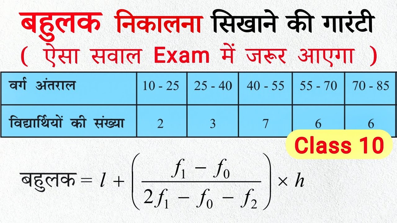 बहुलक कक्षा 10 | bahulak kaise nikalte hain | bahulak kaise nikale ...