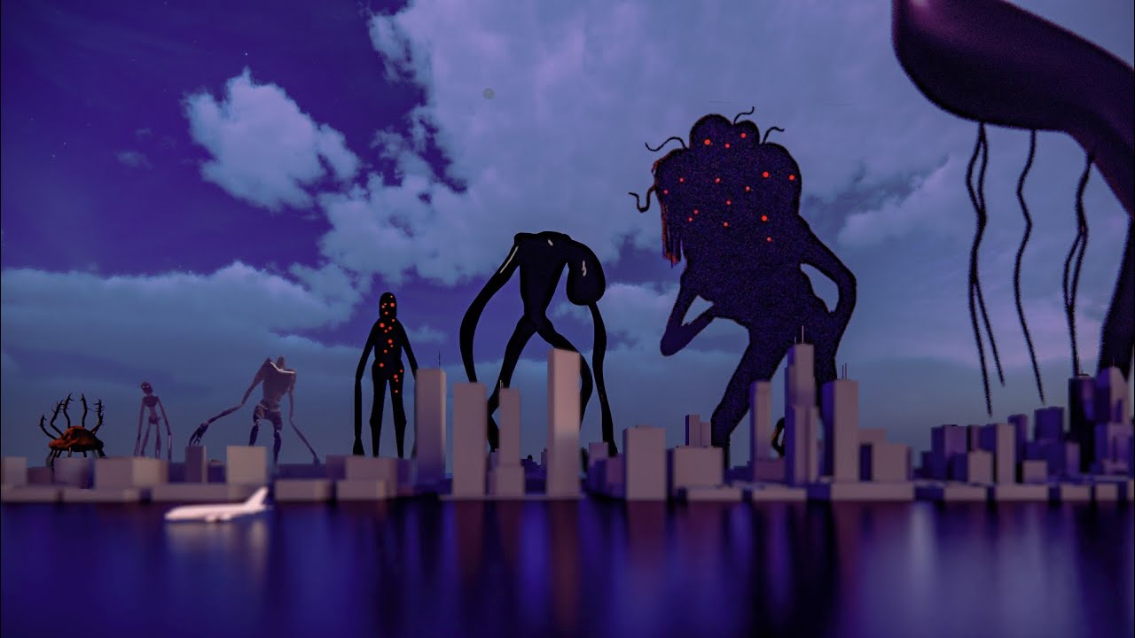 Giant Trevor Henderson monsters size comparison - YouTube