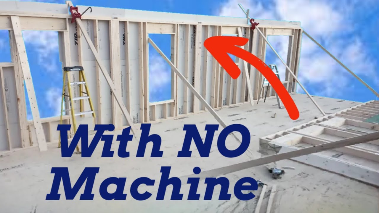 👷‍♂️ Lifting a 46' wall with wall jacks 🔨 - YouTube