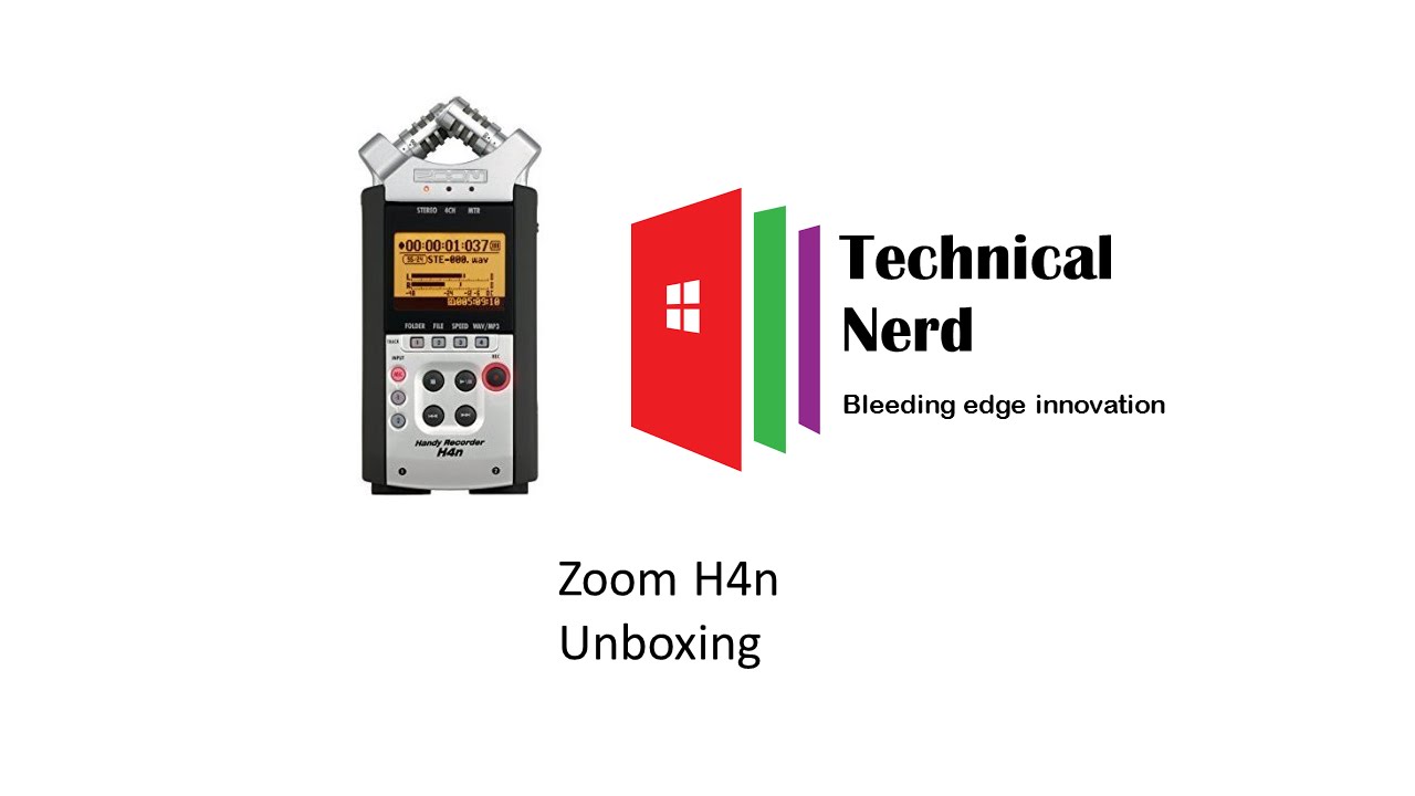 Technical Nerd's Zoom H4N unboxing - YouTube