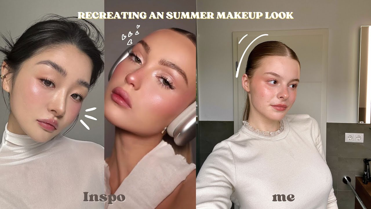 recreating an summer makeup look - YouTube